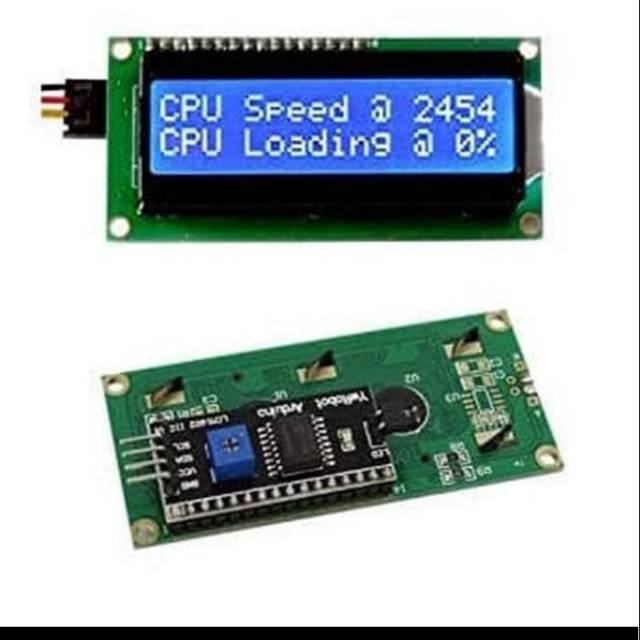 Jual LCD 1602 16x2 with i2c biru blue for arduino-Solderred | Shopee ...