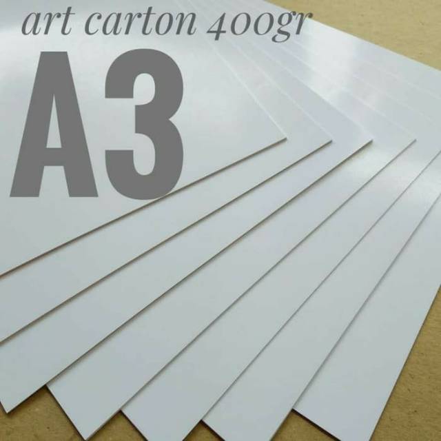 Jual ( 50 Lembar ) Kertas Art Carton 400 Gsm / Karton Glossy Uk A3 / 29.7cm X 42cm | Shopee ...