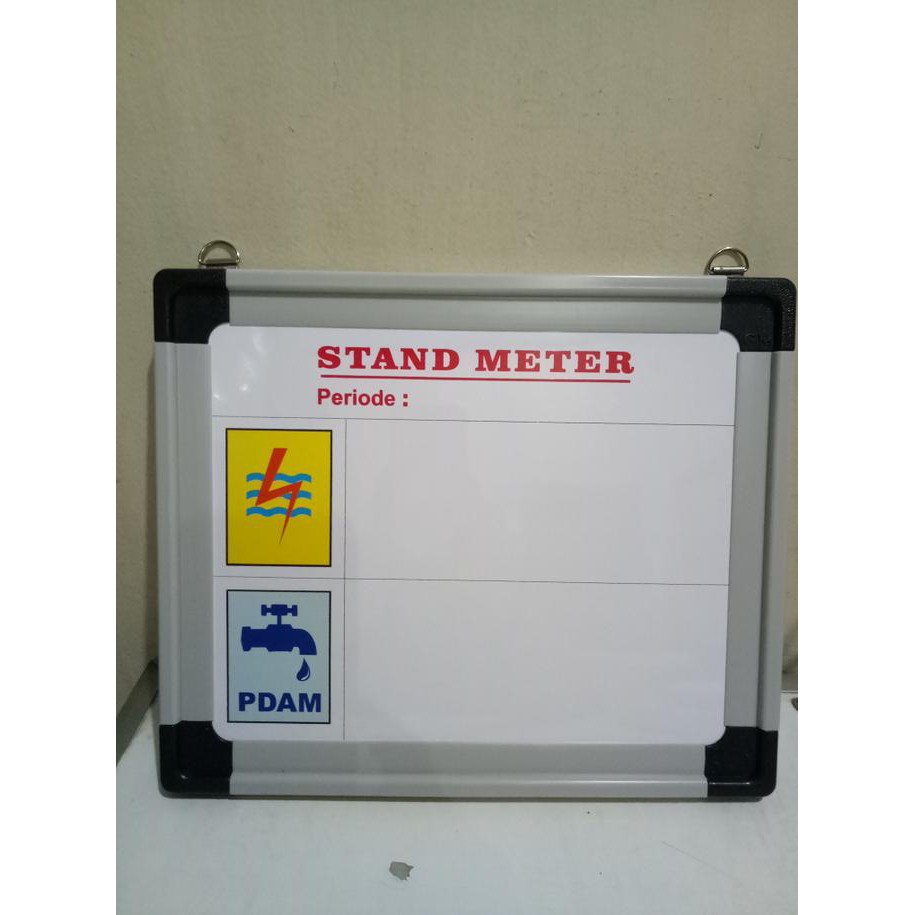 Jual La8765- Papan Stand Meter Pln / Pam ( White Board ) | Shopee Indonesia
