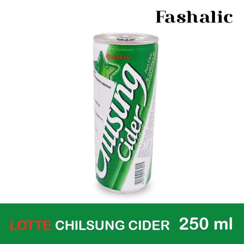 Jual LOTTE CHILSUNG CIDER 250 ML - MINUMAN SODA KOREAN SOFT DRINK ...