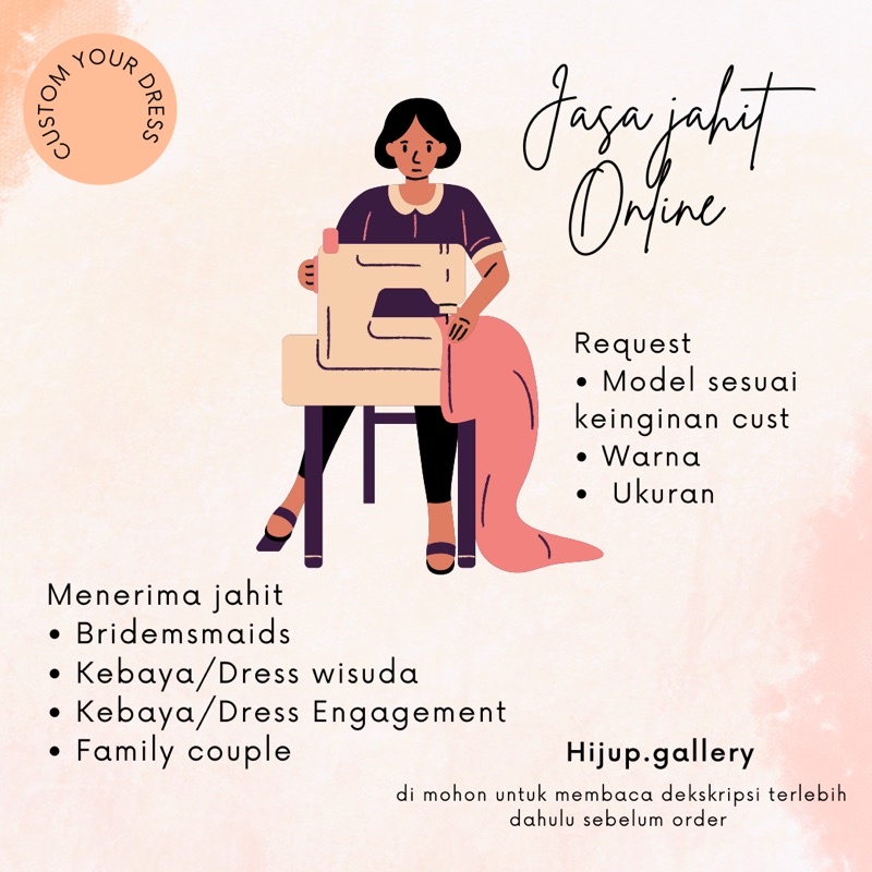 Jual JASA JAHIT DRESS SATIN BRIDESMAID // WISUDA // KONDANGAN | Shopee Indonesia