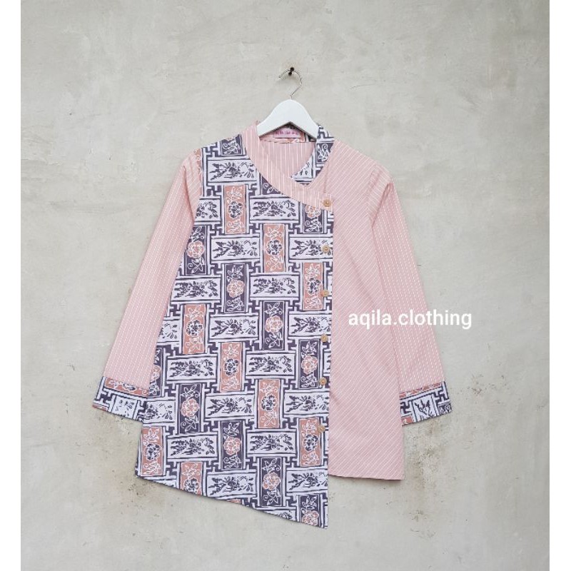 Jual Batik mix Garis lucu dan unik A1123 Salem | Shopee Indonesia