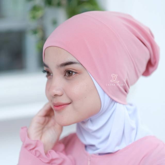 Jual Ciput bahan jersey premium by Zayra Hijab Original pink kalem ...