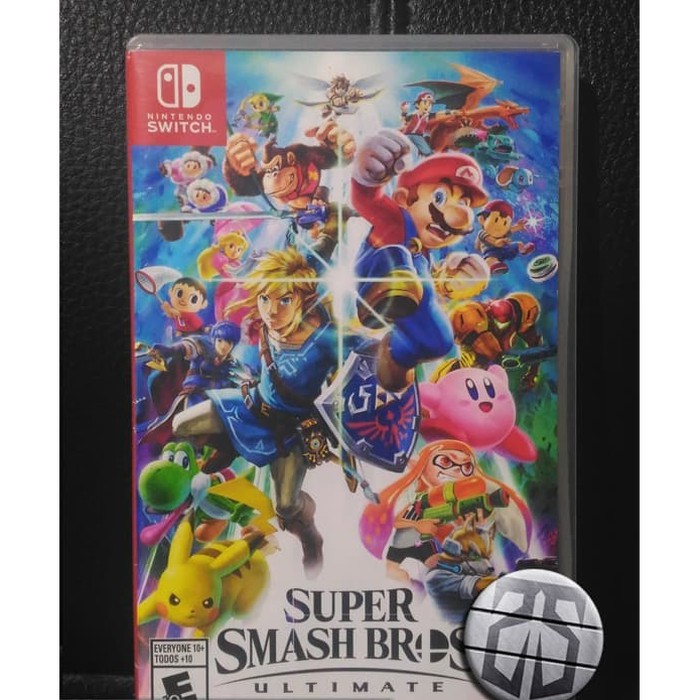 Jual nintendo switch cartridge card game super smash bros ultimate ssbu ...