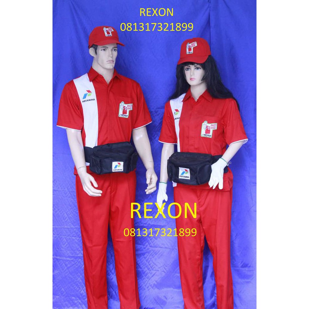Jual Apfem879- Seragam Spbu Pertamina Pasti Pass Operator Dan Topi 236S ...