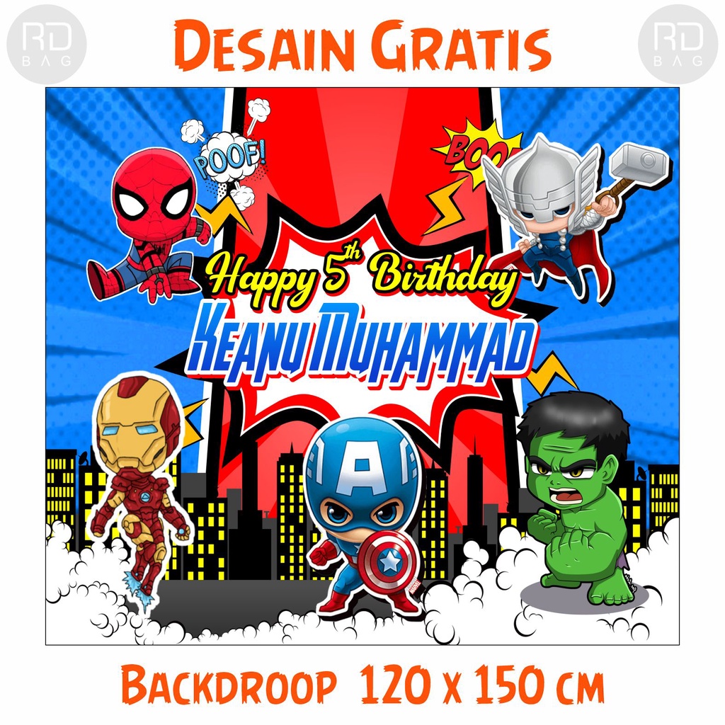 Jual Backdrop Ultah ukuran 120 x150 CM | Shopee Indonesia