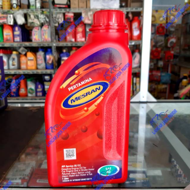 Jual Oli Mesin Mesran SAE 40 20W-40 API Service SE/CC 1 Liter DIJAMIN ...
