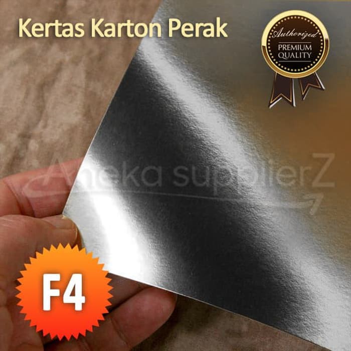 Jual Kertas Karton Perak Silver - F4 (21.5x33cm)|| (11 lb) | Shopee ...