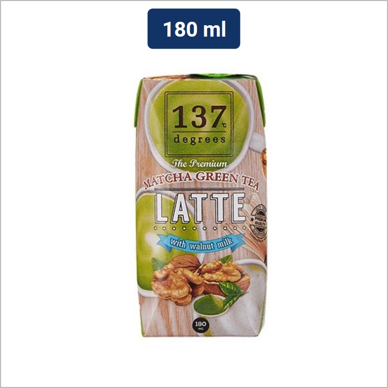 Jual 137 Degrees Walnut Milk with Matcha Green Tea 180 ml | Shopee ...