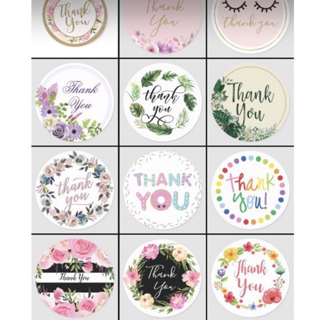 Jual STICKER THANK YOU UCAPAN PART 1 | Shopee Indonesia