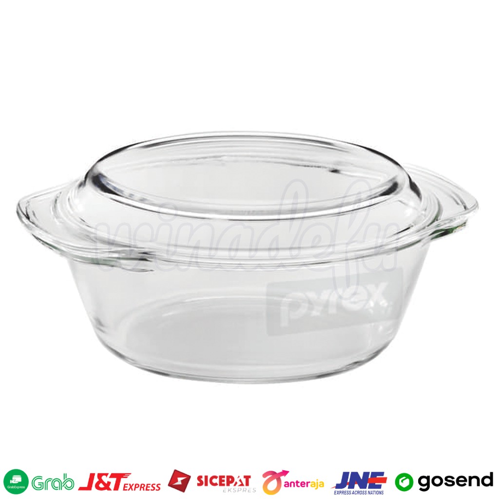 Jual LOYANG KACA PYREX 2L CASSEROLE DISH WITH LID KASEROL | Shopee ...
