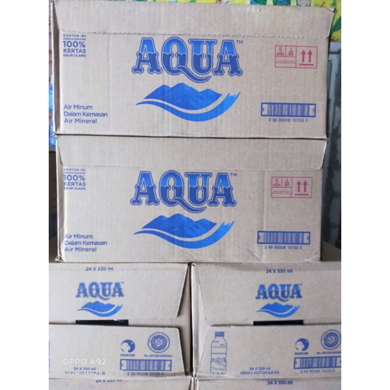 Jual Aqua 330ml (isi 24 botol) | Shopee Indonesia