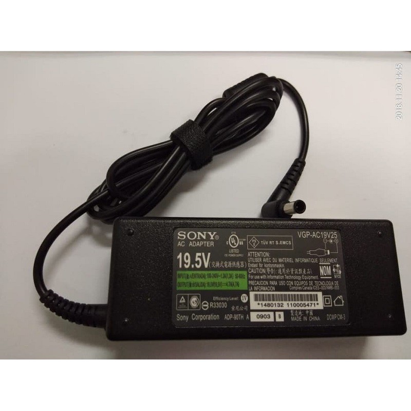 Jual Adaptor Charger Sony Vaio PCGA-AC16V VGN-T VGN-G PCG-SR VGN-S ...