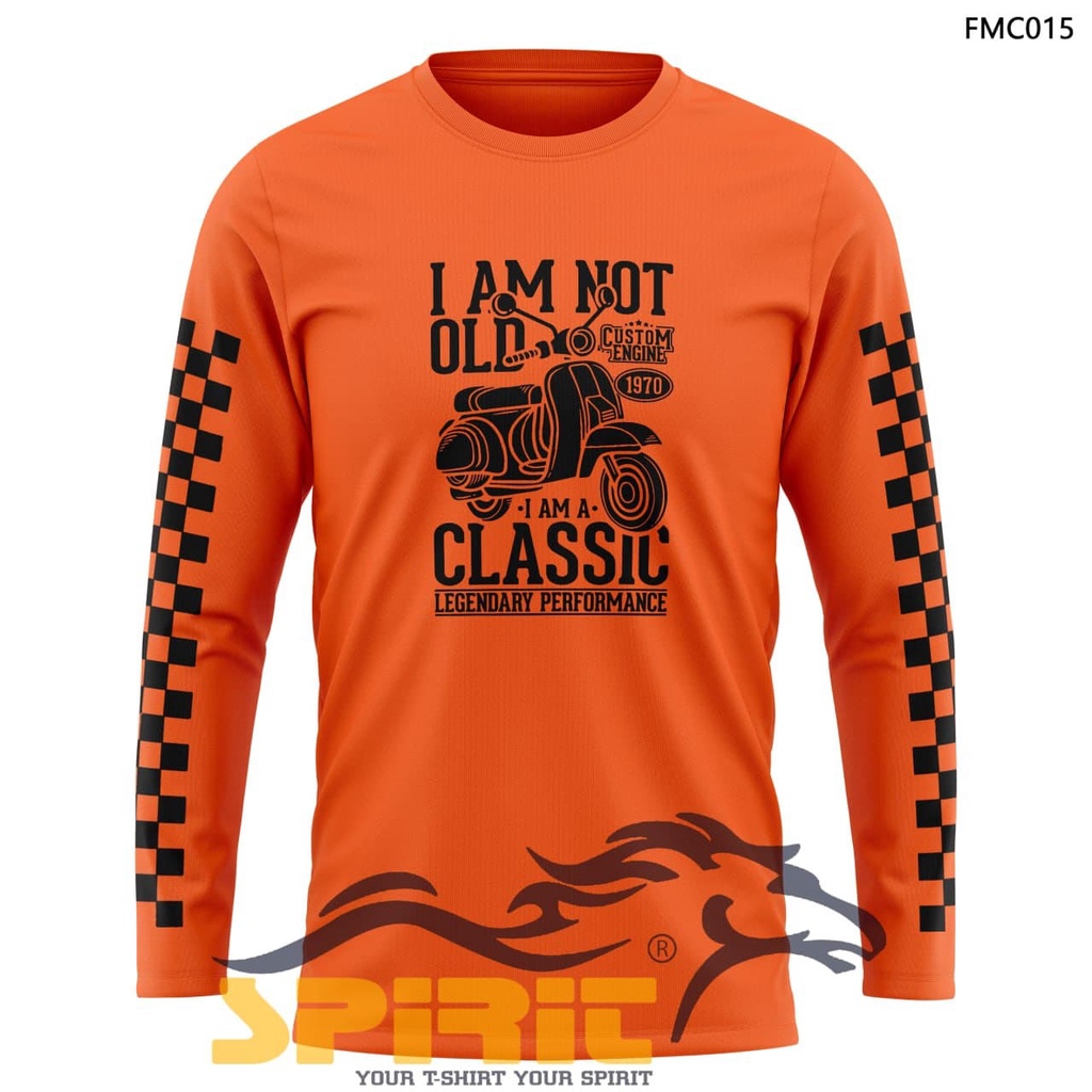 Jual baju motor classic vespa raider lengan panjang pria premium distro ...