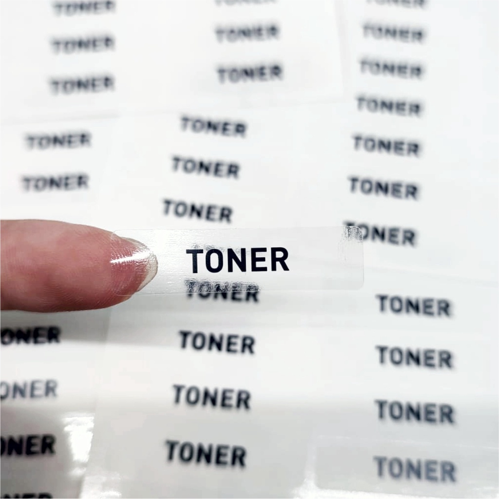 Jual Sticker Bening Transparant Day Night Cream Stiker Label Vinyl 4 x ...