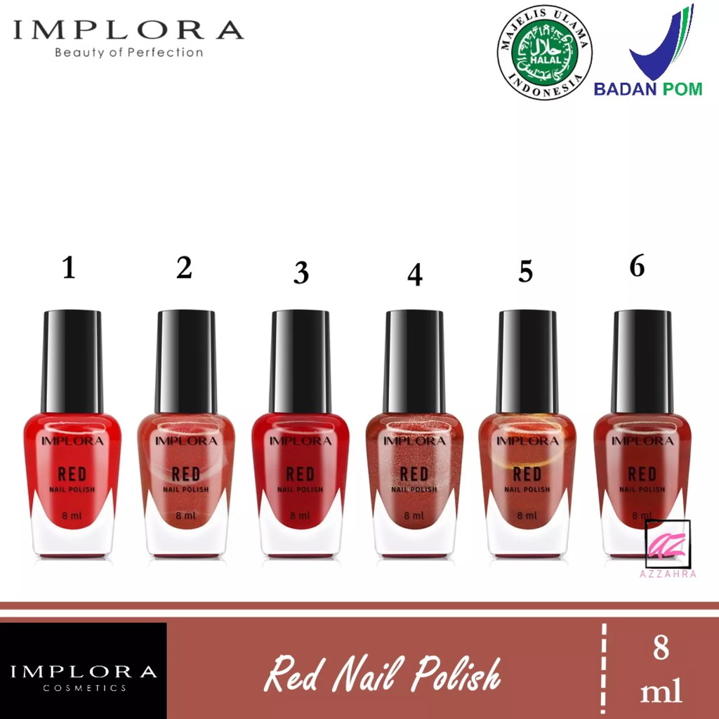 Jual KUTEK IMPLORA RED NAIL POLISH ORIGINAL BPOM IMPLORA WONDER CAT ...