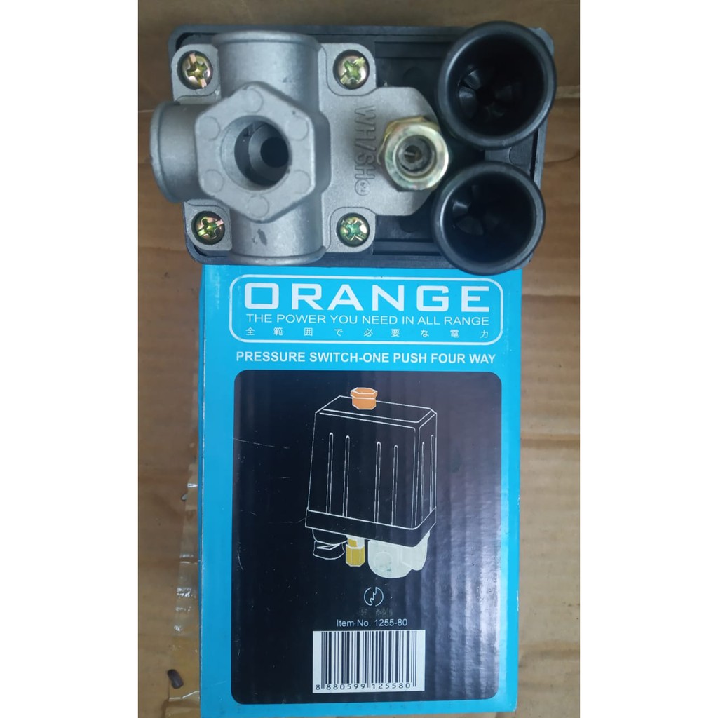 Jual OTOMATIS KOMPRESOR ANGIN PRESSURE SWITCH SAKLAR LAKONI 1 LOBANG ...
