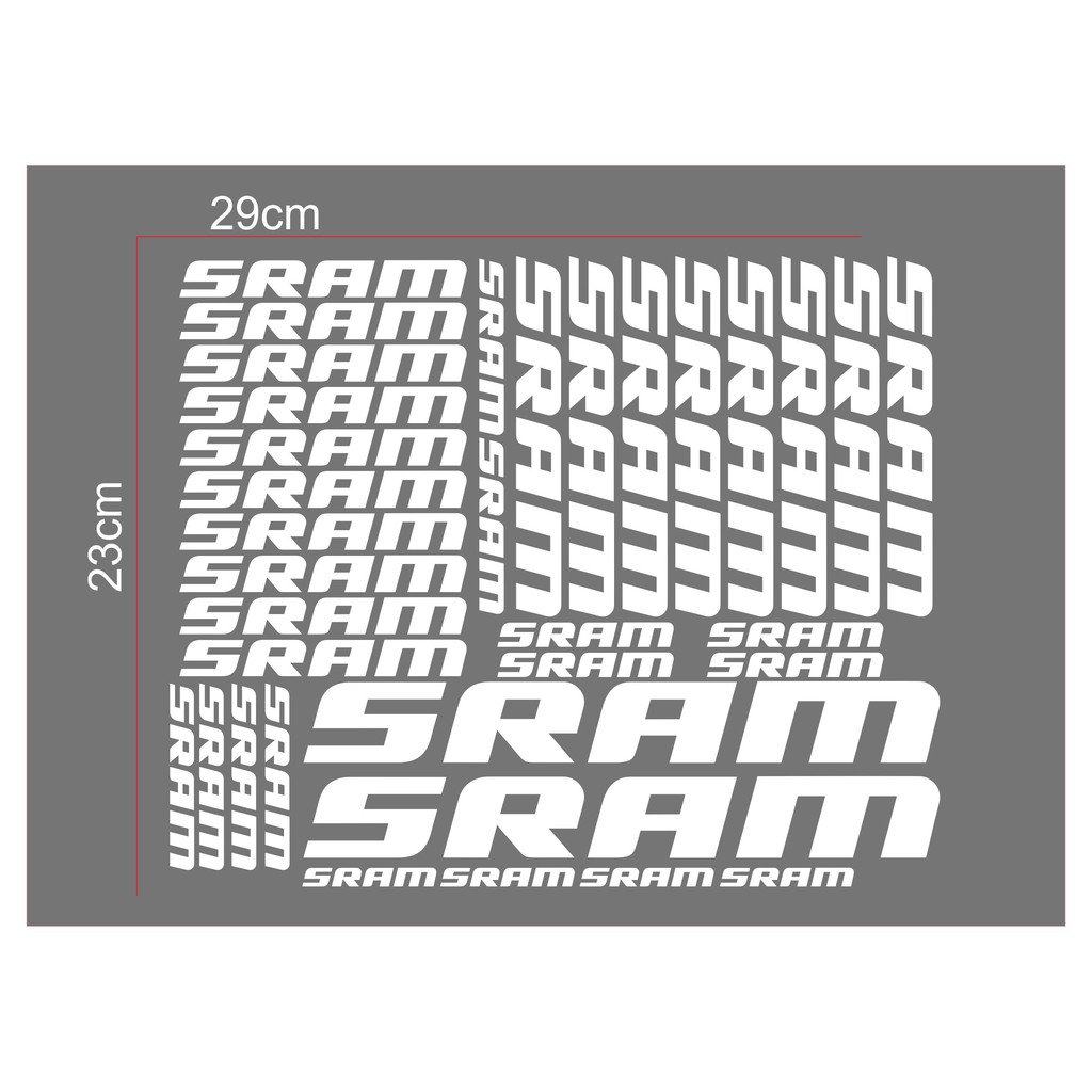 Jual cutting sticker shimano sram/sticker sepeda/sticker cutting ...