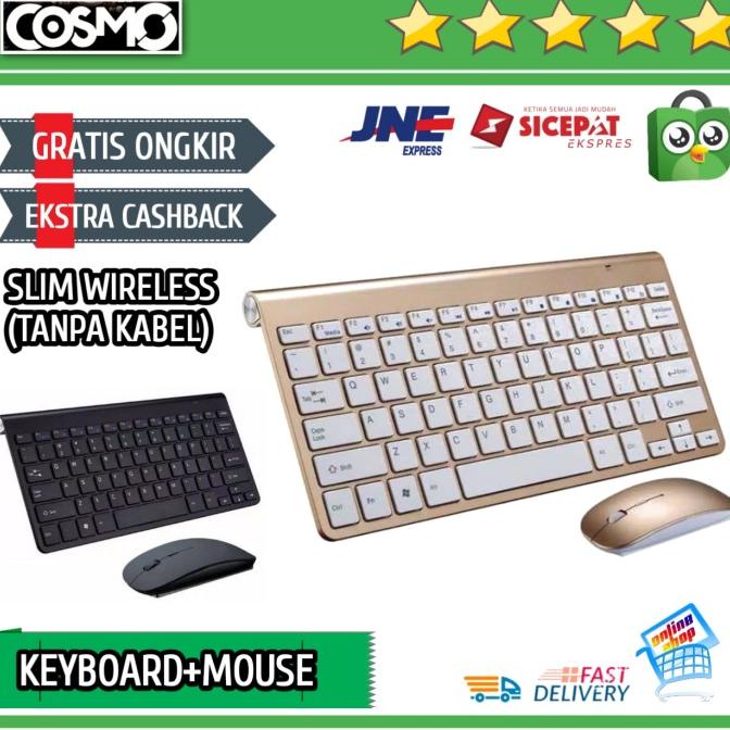 Jual Paket Keyboard Dan Mouse Gaming Wireless Slim Komputer Laptop ...