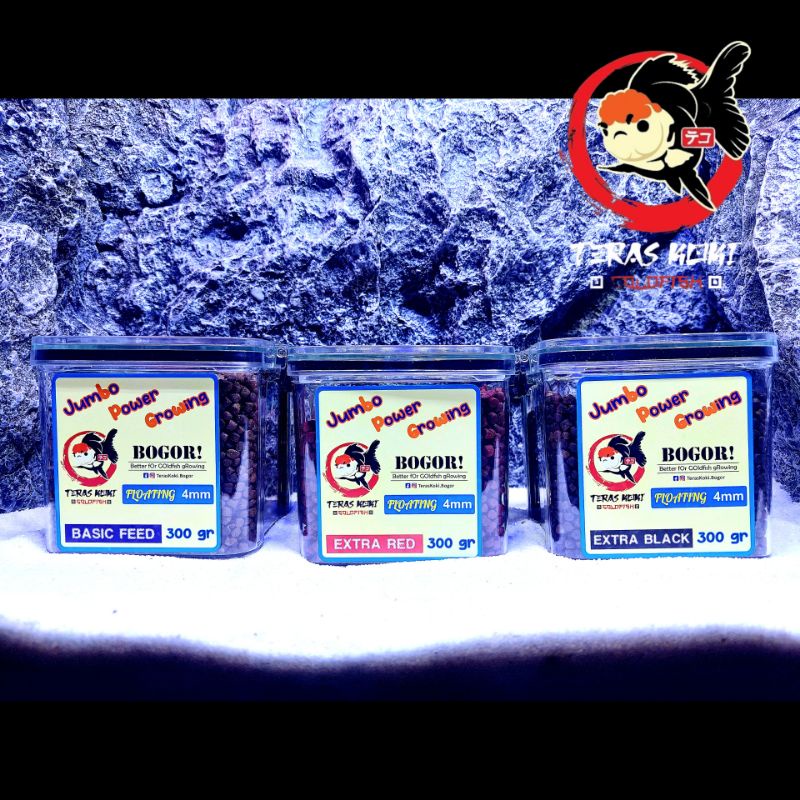 Jual Pelet BOGOR! pakan Koki Floating/Apung 4mm Jumbo Power Growth ...