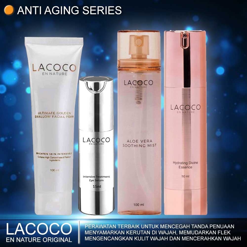 Jual Lacoco Anti Aging Series (AV mist, HDE, Eye serum, GS foam) | Shopee Indonesia