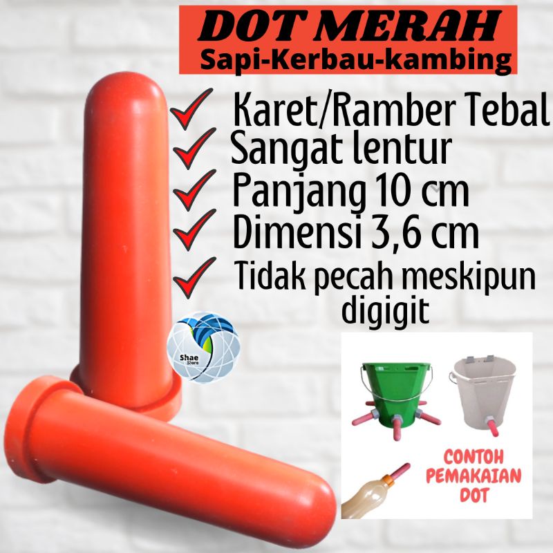 Jual Dot Puting Dot Merah Anak Sapi kerbau Kambing Tebal | Shopee Indonesia