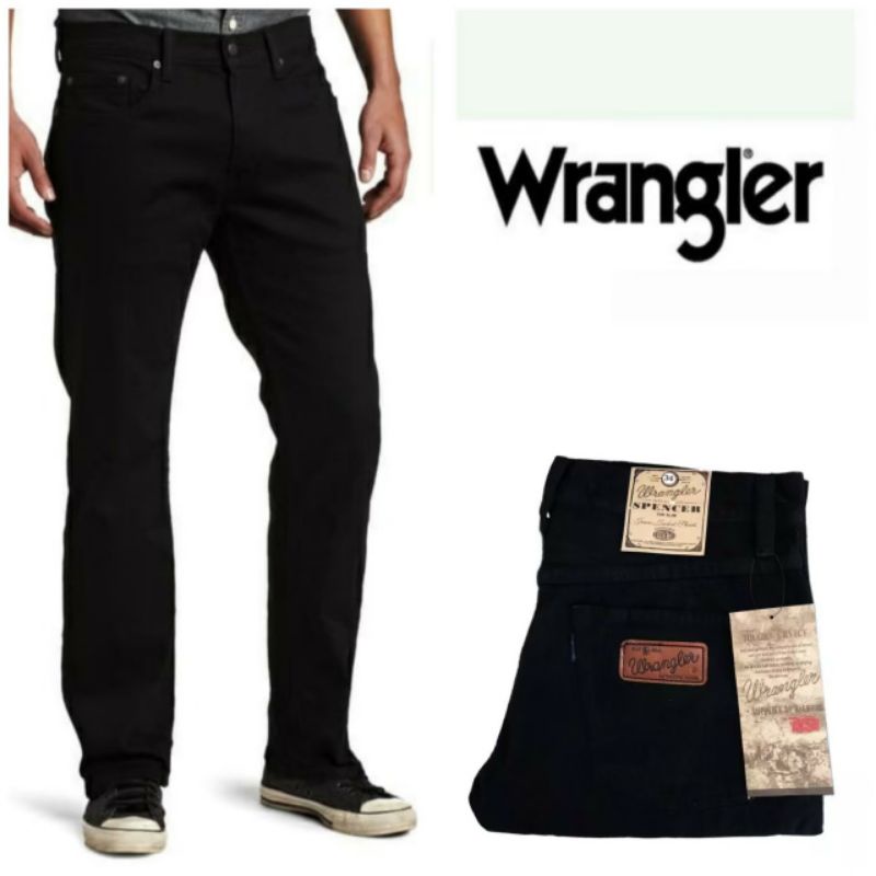Jual Wrangl Er Jeans Pria Regular Fit Hitam 28 Celana Jeans Pria