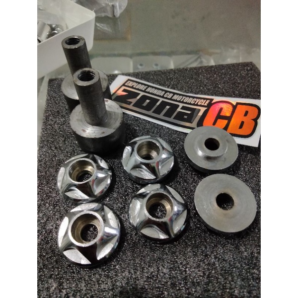 Jual manisan shock belakang cb / ring skok baut L / dudukan sok cb ...