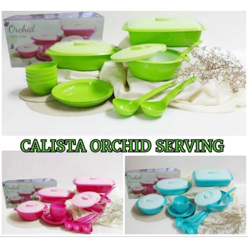 Jual CALISTA ORCHID SET OF 12 PCS OCID12 / PRASMANAN SET TEMPAT MAKAN ...