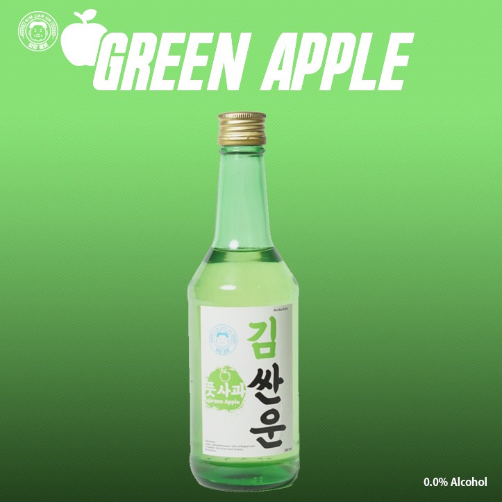 Jual Soju Halal Rasa Green Apple Kim JJan Un (Sparkling Water) | Shopee ...