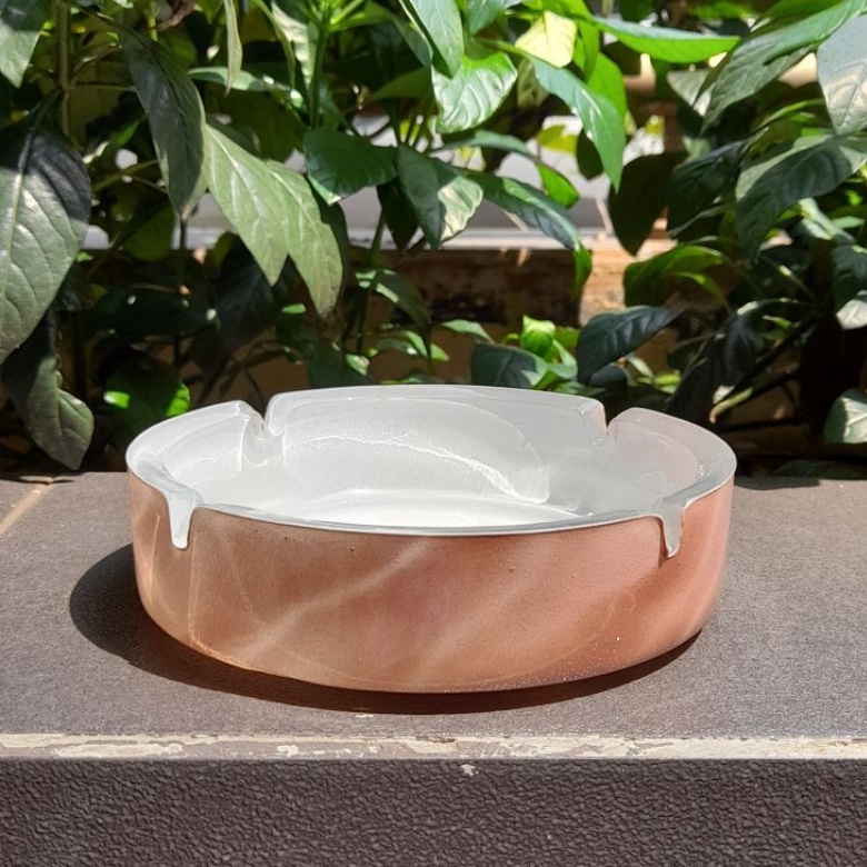 Jual ASBAK KACA MARBLE JUMBO asbak rokok asbak warna asbak cantik asbak ...