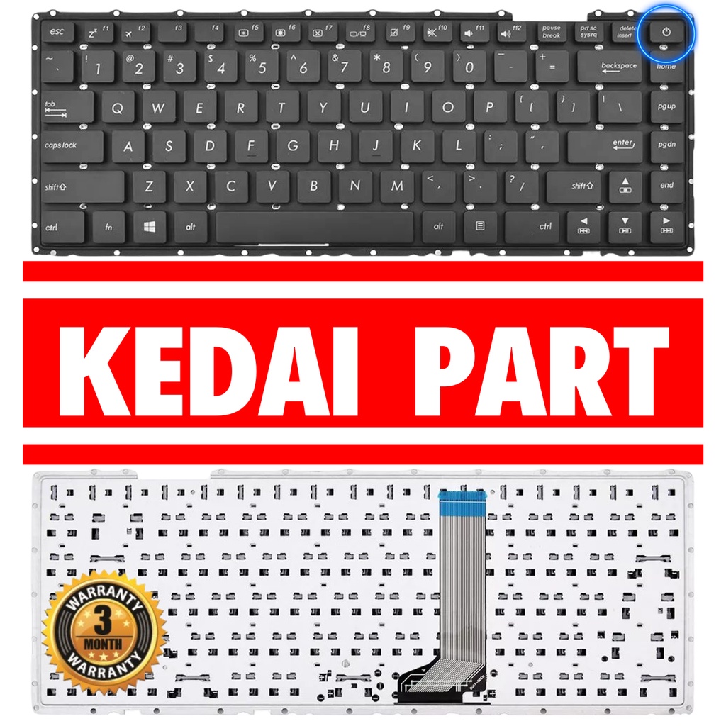 Jual Keyboard Asus X442 A442 A442U X442U X442UA A442UF A442UQ A442UR ...