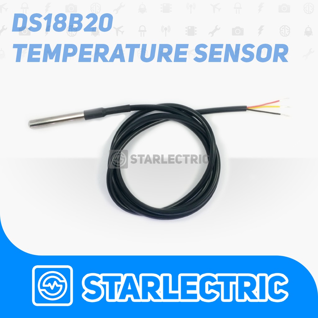 Jual DS18B20 Temperature Sensor / Sensor Suhu - Waterproof | Shopee ...