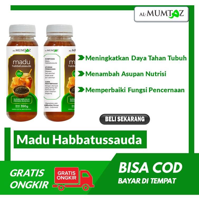 Jual Madu Habbatussauda AlMumtaz Promil Maag Murni Asli Alami Suplemen ...