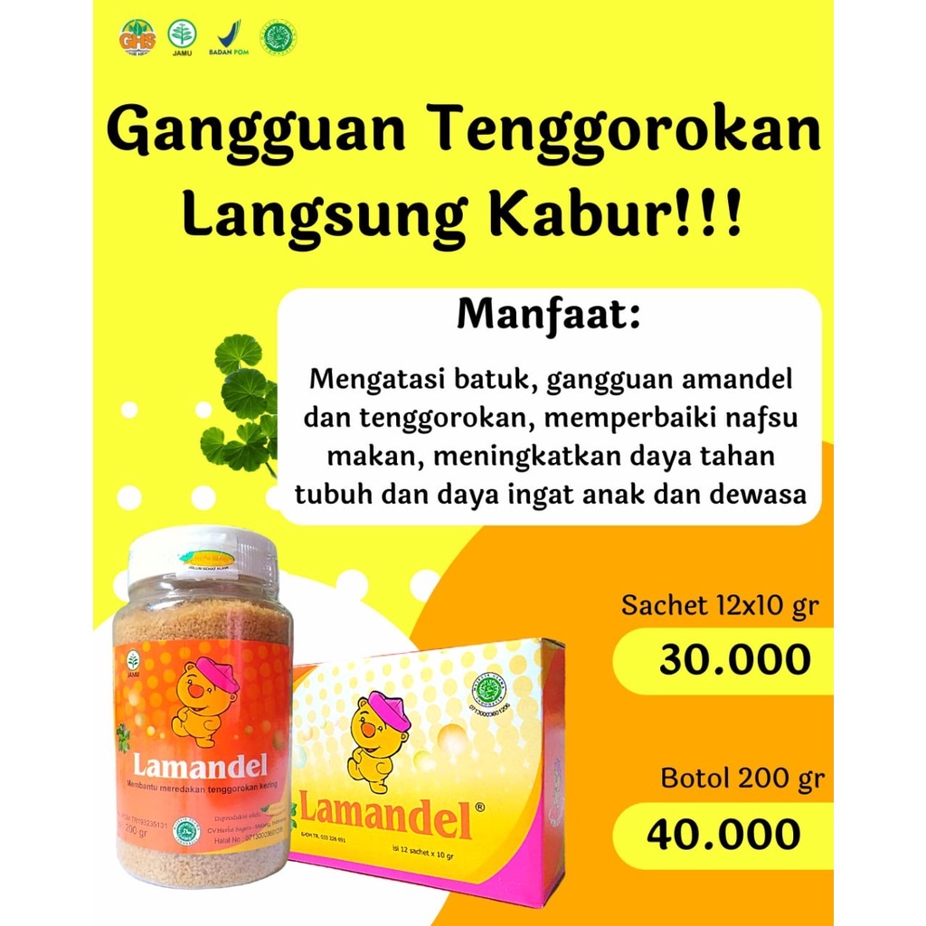 Jual LAMANDEL - Herbal Amandel dan Radang Tenggorokan Tanpa Operasi ...