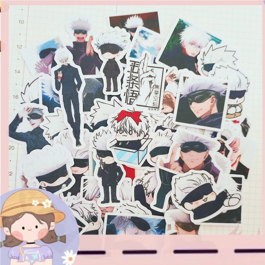 Jual PROMO Jujutsu Kaisen . Gojo Satoru Q-1 Mini Diary Manual Stikers ...