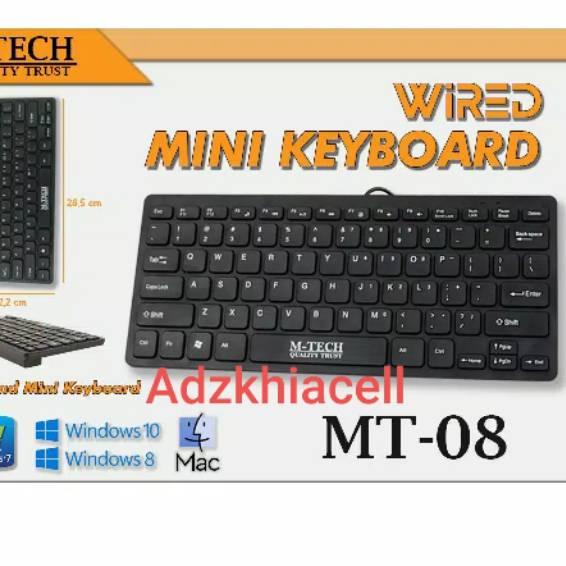 Jual Keyboard Mini M-Tech MT-08 Keyboard External Mini Keyboard Usb ...