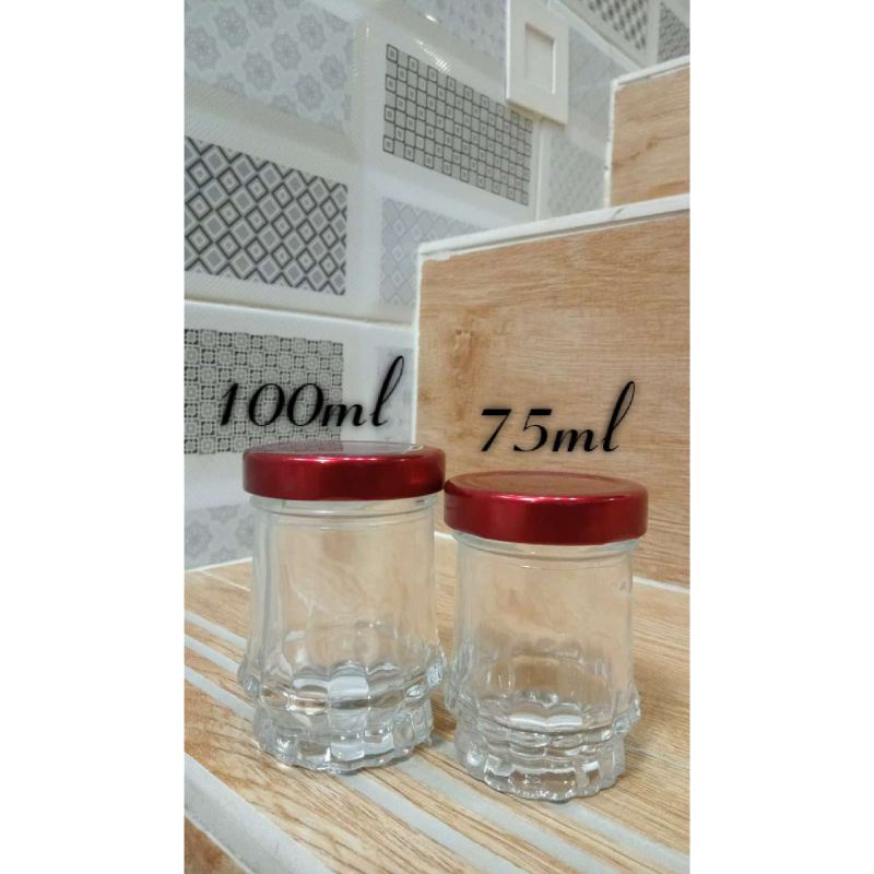 Jual Botol kaca Tutup Merah ( Bunga ) | Shopee Indonesia