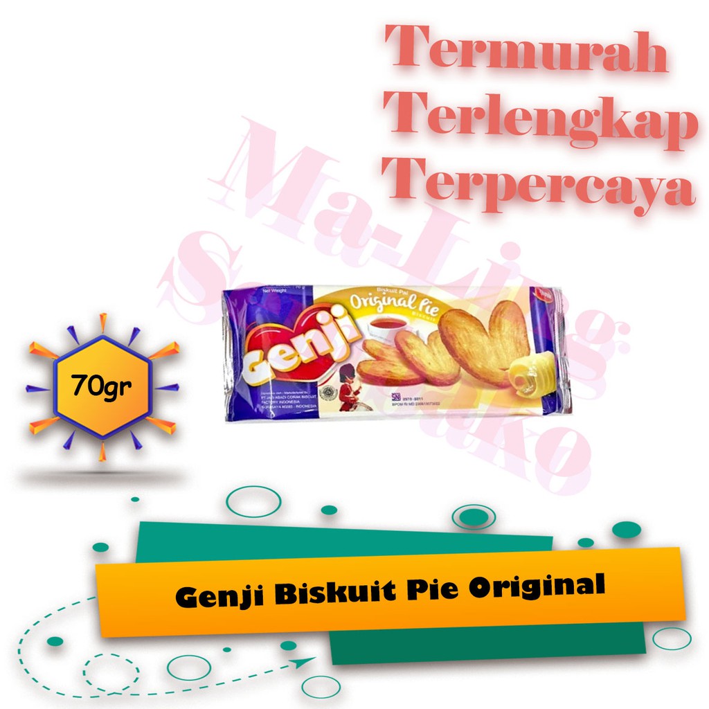 Jual MONDE BISCUIT GENJI PIE Biskuit, Snack, Makanan Ringan, Cemilan ...