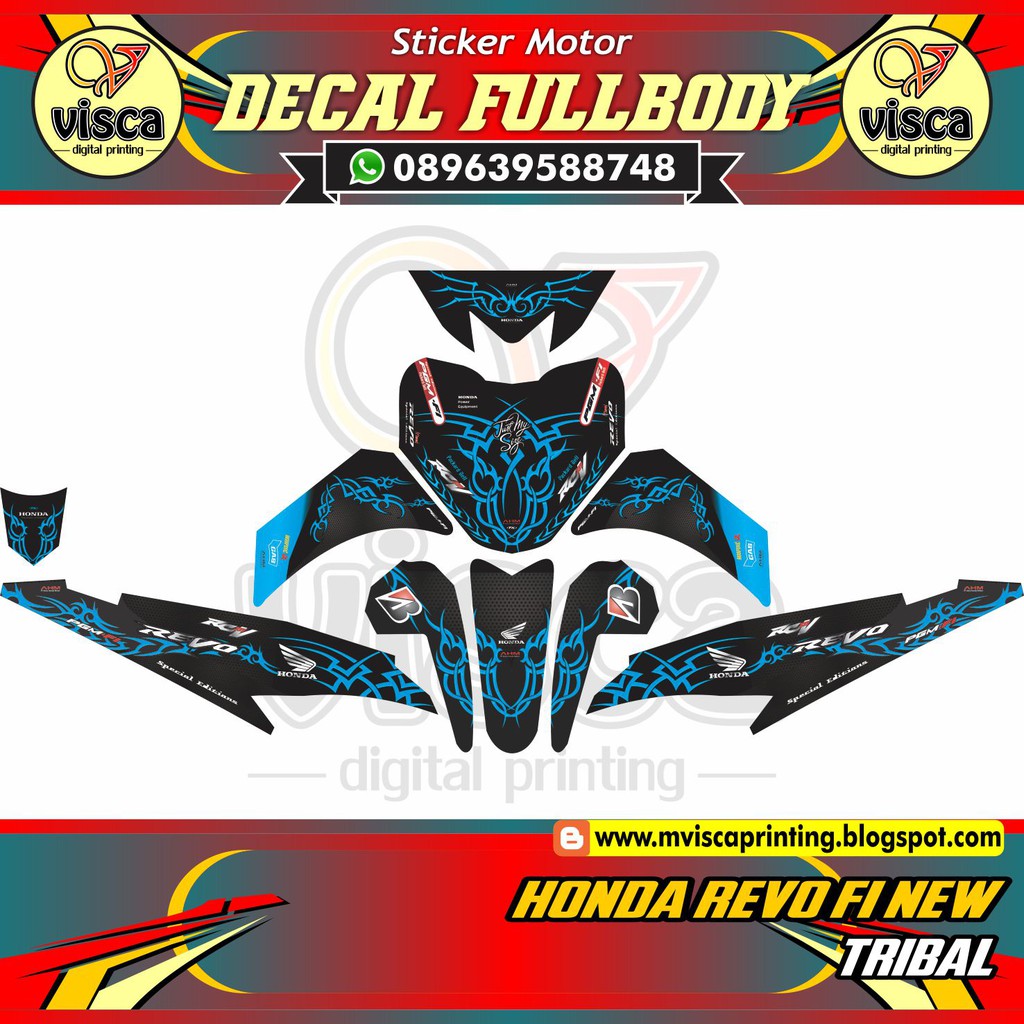 Jual decal HONDA REVO FI decal HONDA REVO FI decal REVO FI full body ...