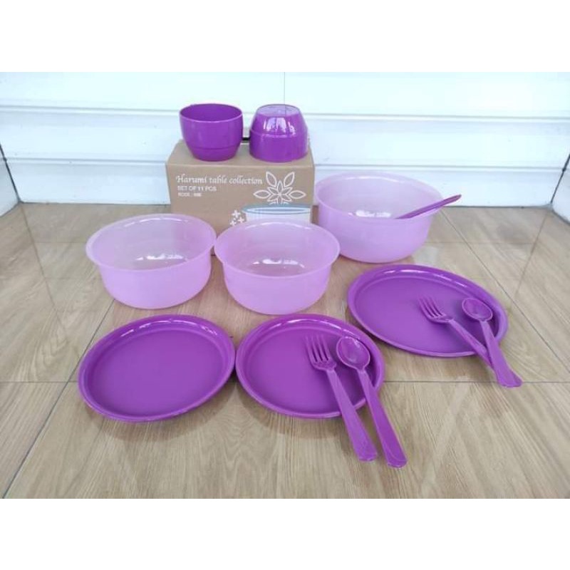 Jual WADAH TEMPAT MAKAN 11 SET HARUMI SERVING SET 11 PCS | Shopee Indonesia