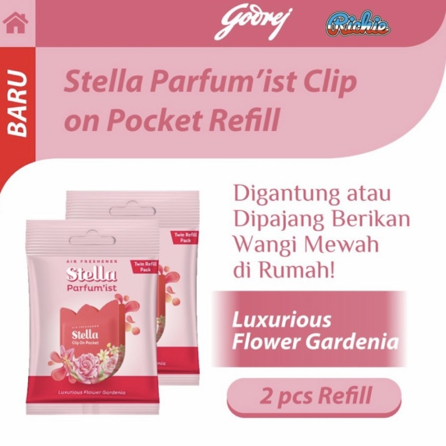 Jual Stella Parfum Clip on Pocket Refill Luxurious Flower Gardenia ...