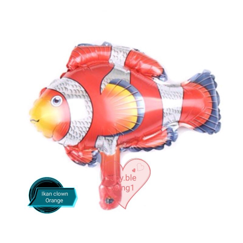 Jual BALON FOIL SEA ANIMAL HEWAN LAUT IKAN mini sedang/BALON MERMAID ...
