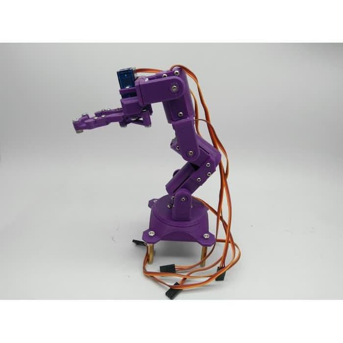 Jual Arm Robot Lengan Tangan 5 Dof Education 5 Servo Mini Sg90 For Arduino Hitam Shopee 