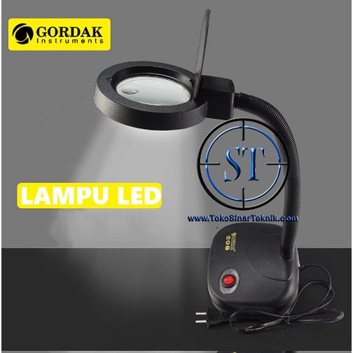 Jual Lampu Baca LED Lampu Meja Kaca Pembesar-208 Reading Lamp Magnifier ...
