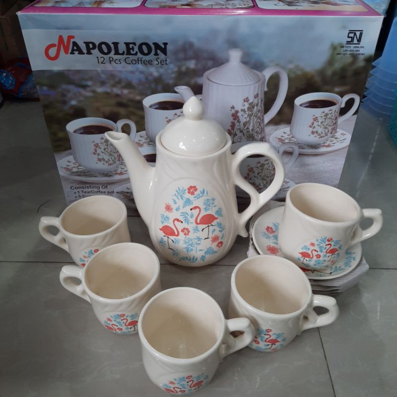 Jual SALE!! COFFE SET NAPOLEON 12 PC / TEA SET / GELAS CANGKIR SET ...