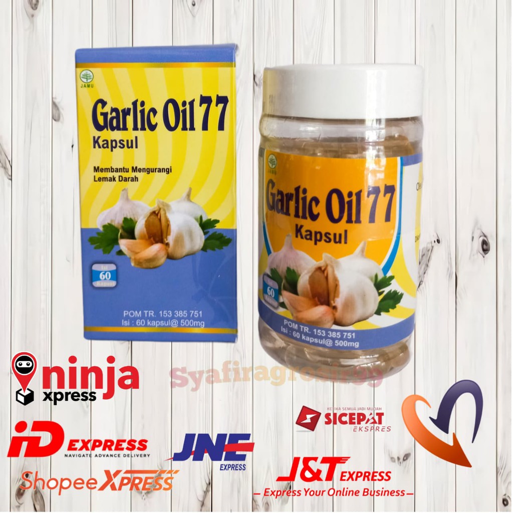 Jual Garlic oil 77 kapsul ( isi 60kapsul ) Kapsul Minyak Bawang Putih Original | Shopee Indonesia
