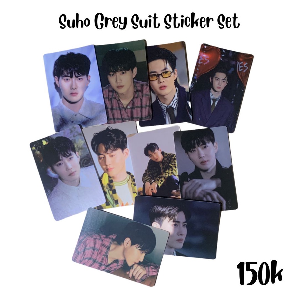 Jual Suho EXO Grey Suit the 2nd Album MD Sticker Set | Shopee Indonesia