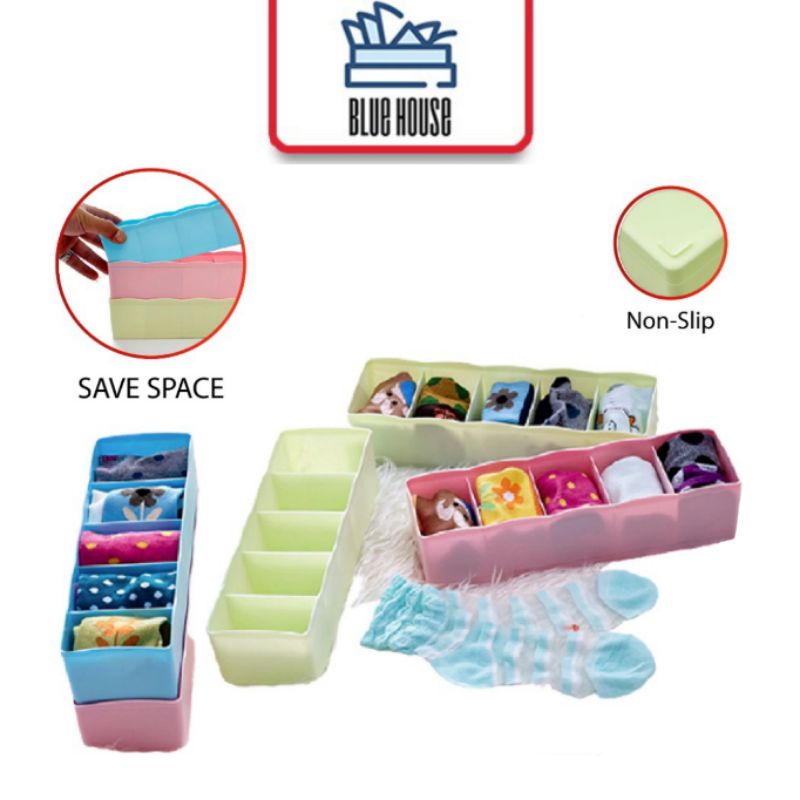 Jual Storage Box Kecil Penyimpanan Kaos Kaki Celana Dalam Aksesoris 5 ...