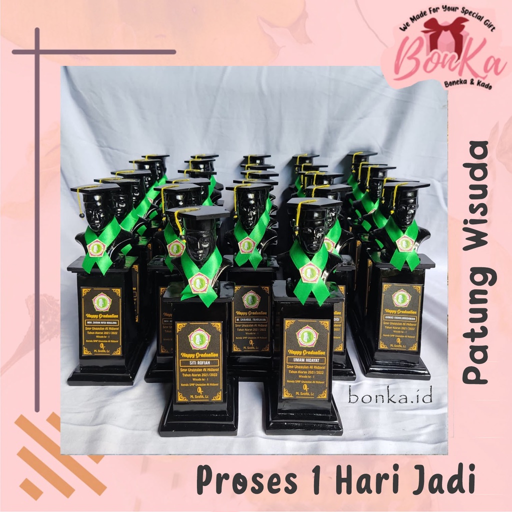 Jual PROSES 1 HARI JADI PATUNG WISUDA SARJANA PATUNG PLAKAT WISUDA ...